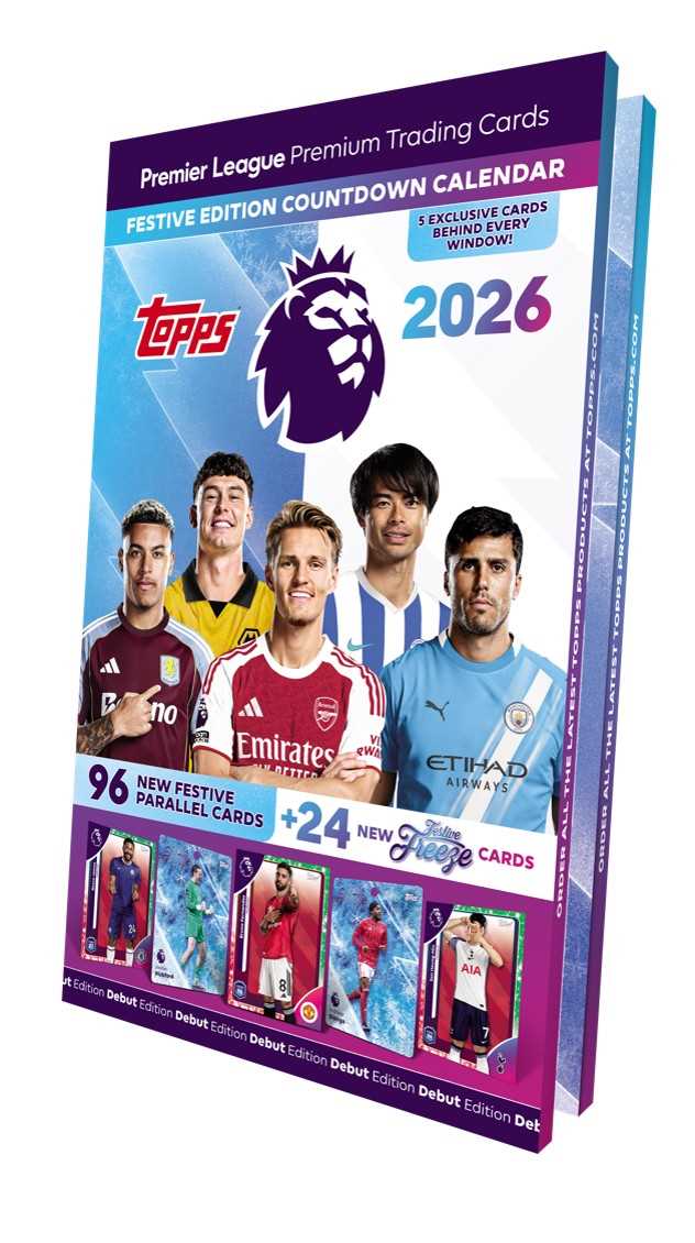 Topps Premier League 2025/26 Festive Countdown Calendar - darkhammer.uk